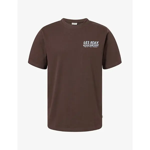 LES DEUX Record Cotton T-shirt