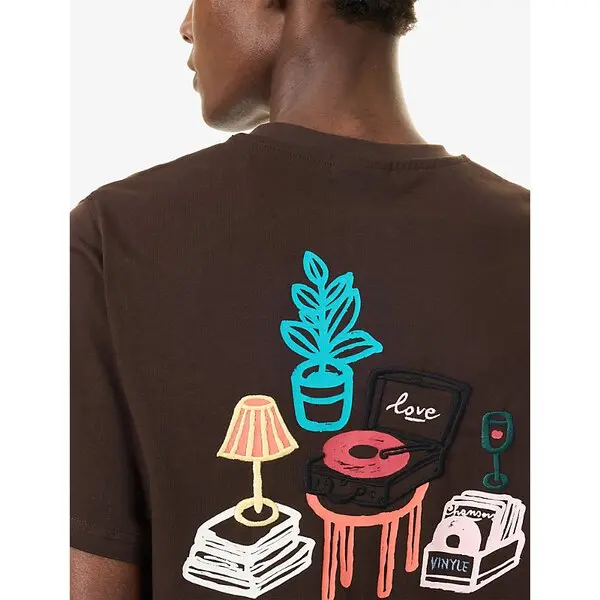 LES DEUX Record Cotton T-shirt