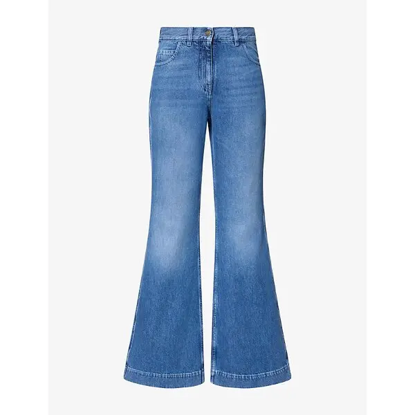 Moncler Mid-rise Flared-leg Denim Jeans