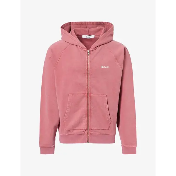 PALMES Brand-print Cotton Hoody