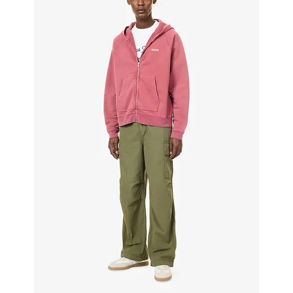 PALMES Brand-print Cotton Hoody