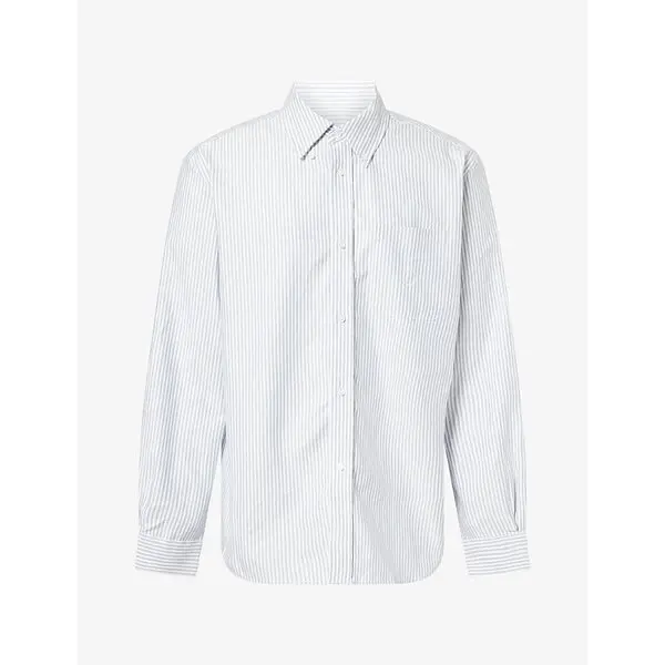 PALMES Deuce Striped Cotton Oxford Shirt