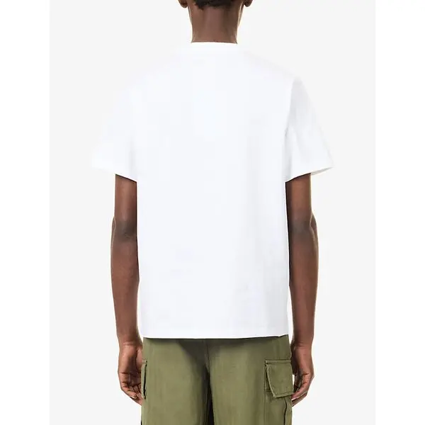 PALMES Western Brand-embroidered Cotton T-shirt
