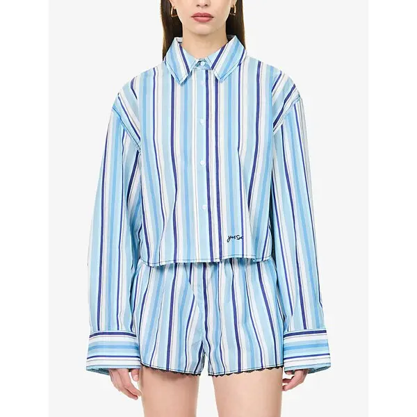 SIR. The Label Vester Pinstripe Cotton Shirt
