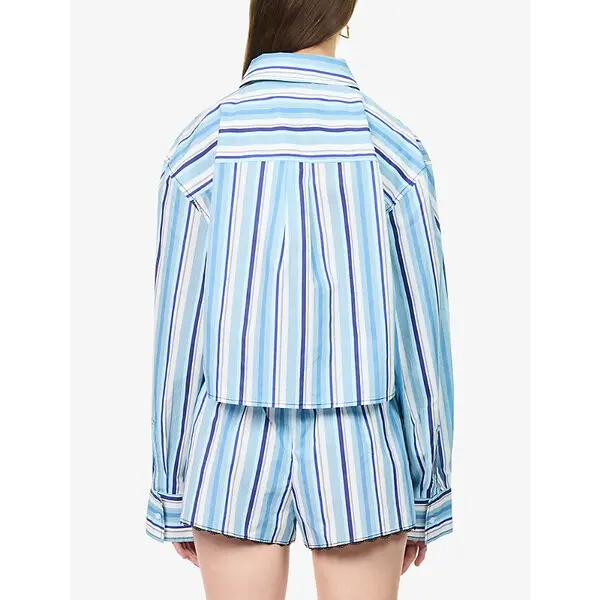 SIR. The Label Vester Pinstripe Cotton Shirt