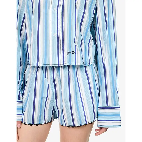 SIR. The Label Vester Pinstripe Cotton Shirt