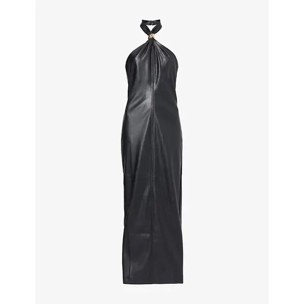 4TH & RECKLESS Rhea Halter-neck Midi Dress