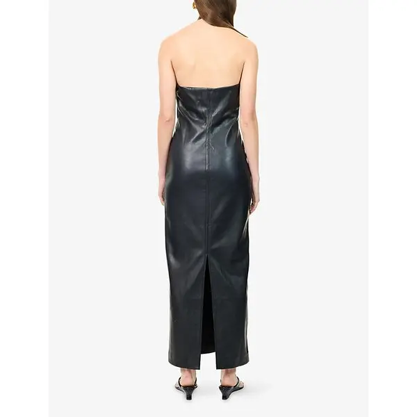 4TH & RECKLESS Rhea Halter-neck Midi Dress