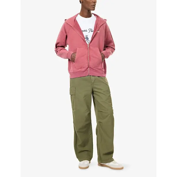 PALMES Herringbone Cotton Cargo Trousers