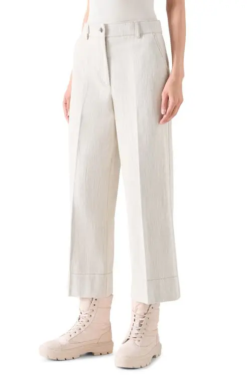 Akris Chiara Cropped Wide Leg Jeans
