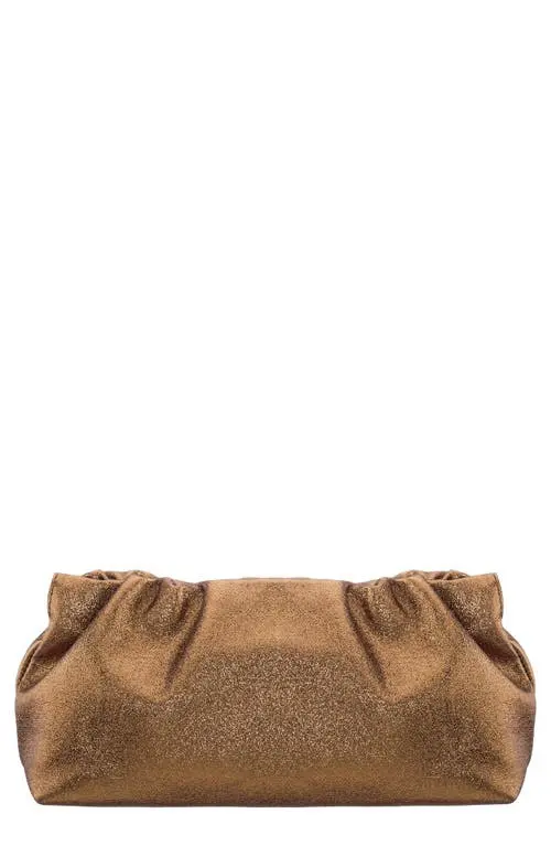 Nina Thea Clutch With Metallic Finish - Bronze