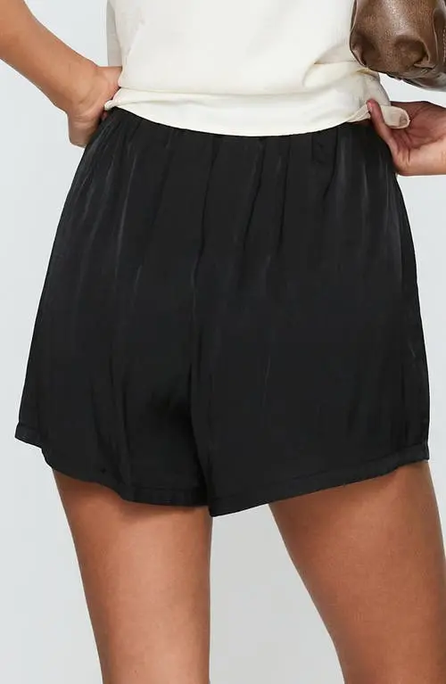 Princess Polly Breina Satin Micro Shorts