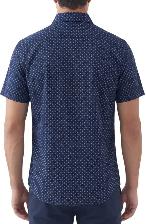 REPORT COLLECTION Geometric Print Performance Short Sleeve Shirt
