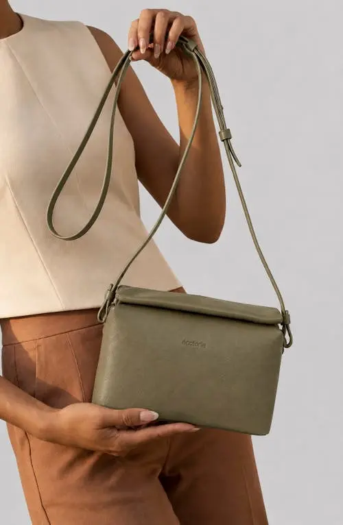 Écotorie Agnes Leather Crossbody Bag - Dark Moss