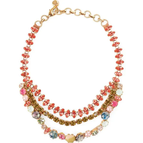 Deepa Gurnani Alka Layered Collar Necklace - Multi