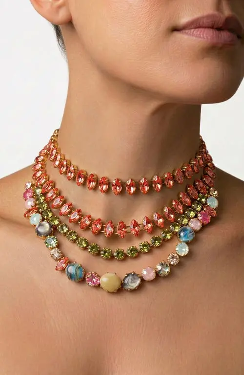 Deepa Gurnani Alka Layered Collar Necklace