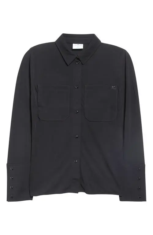 COURREGES Two-pocket Stretch Jersey Snap Front Shirt