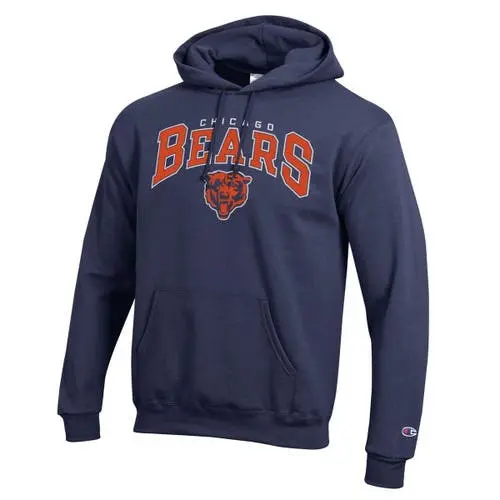 Champion Chicago Bears Powerblend Arch Over Logo Hoodie
