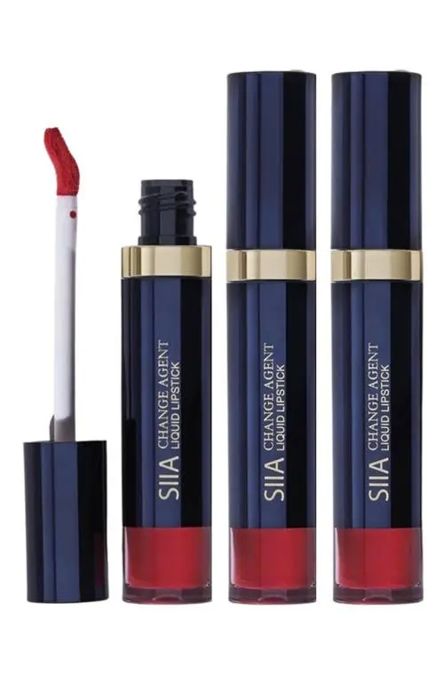SIIA COSMETICS 3-pc. Change Agent Long-lasting Matte Liquid Lipstick Trio Set - Midnight Rose