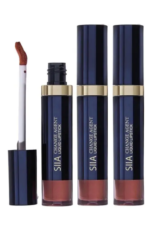 SIIA COSMETICS 3-pc. Change Agent Long-lasting Matte Liquid Lipstick Trio Set - Sunset Coral