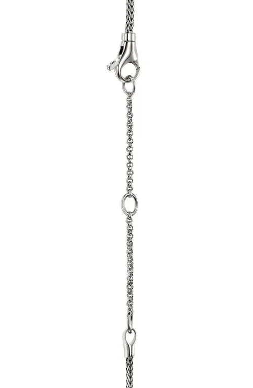 John Hardy Sterling Swiss Blue Topaz Pendant Necklace