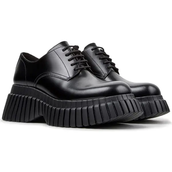 Camper Pix Bcn Leather Derby - Black