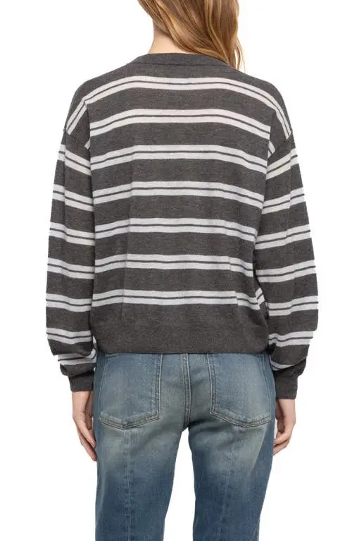 Zadig&Voltaire Swapy Stripe Cashmere Sweater - Anthracite