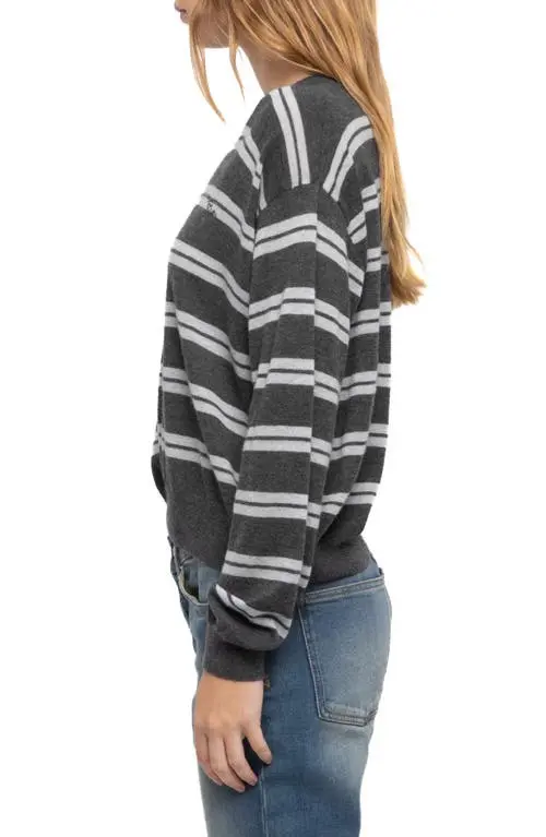 Zadig&Voltaire Swapy Stripe Cashmere Sweater - Anthracite