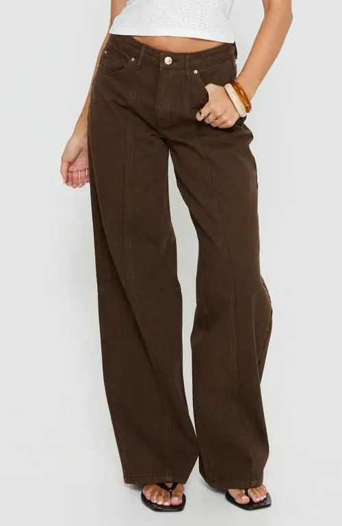 Princess Polly Lando Low Rise Straight Leg Jeans