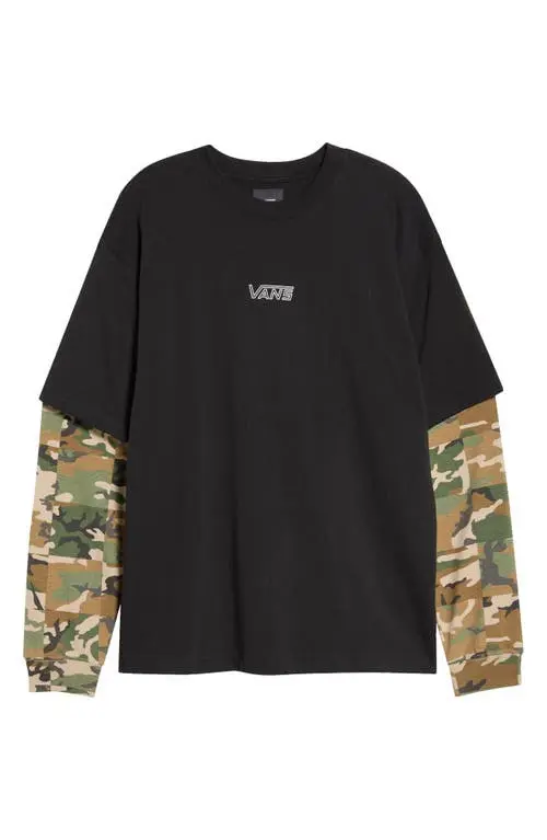 VANS Easy Living Layered Cotton Graphic T-shirt