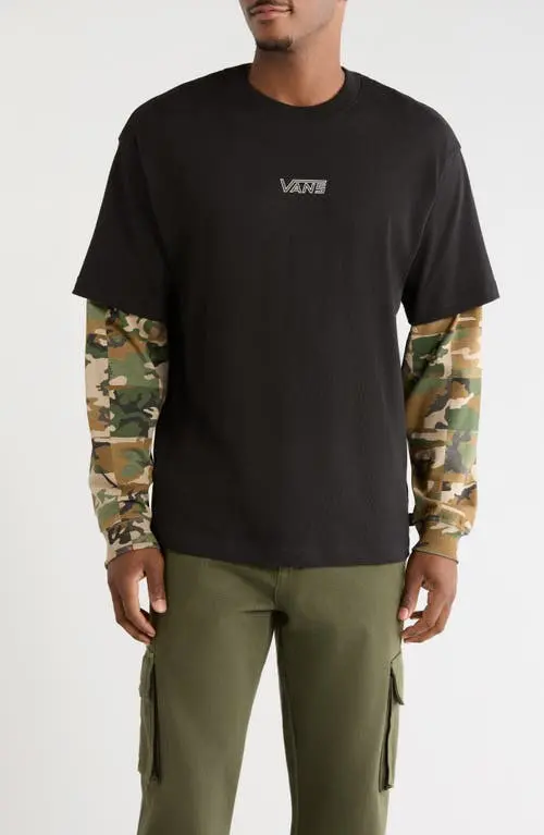 VANS Easy Living Layered Cotton Graphic T-shirt