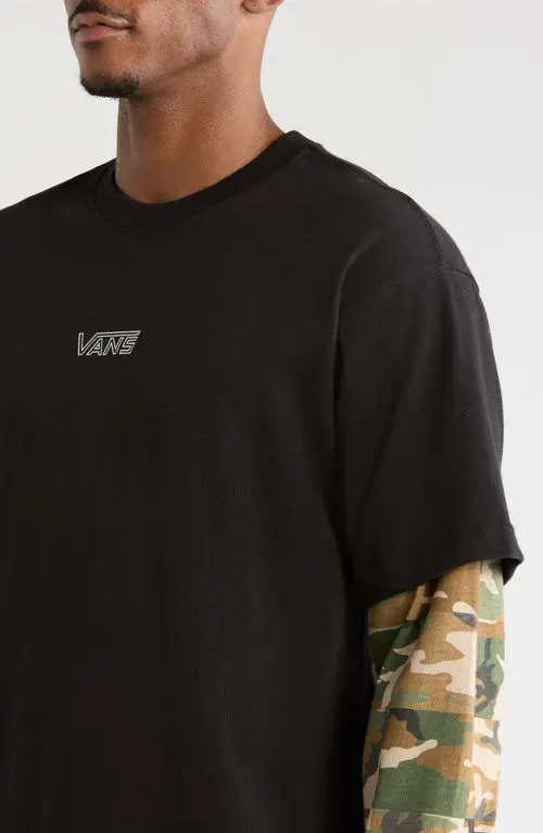 VANS Easy Living Layered Cotton Graphic T-shirt