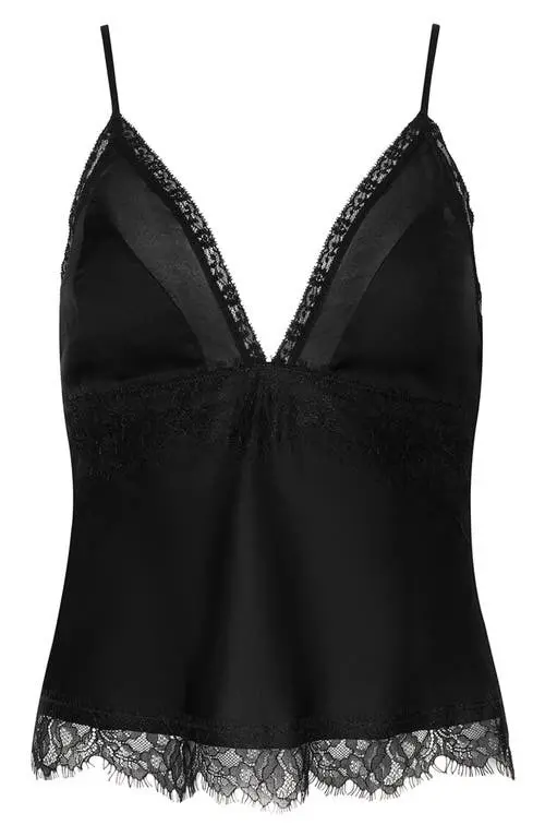 L'Agence Elka Lace Trim Camisole