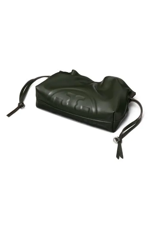 Tory Burch Ella Faux Leather Drawstring Pouch