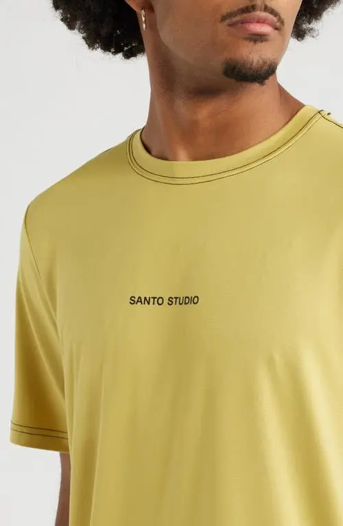 SANTO STUDIO Tempo Wordmark Tech Graphic T-shirt