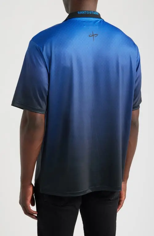 SANTO STUDIO Gradient Graphic Polo