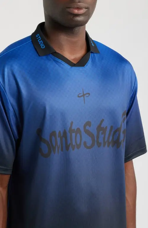 SANTO STUDIO Gradient Graphic Polo