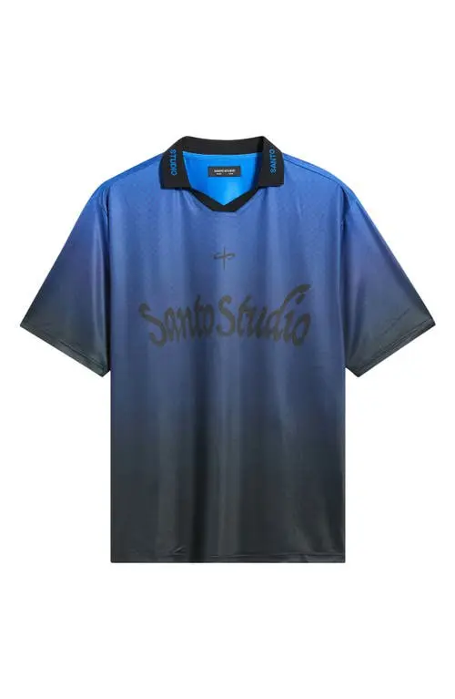 SANTO STUDIO Gradient Graphic Polo