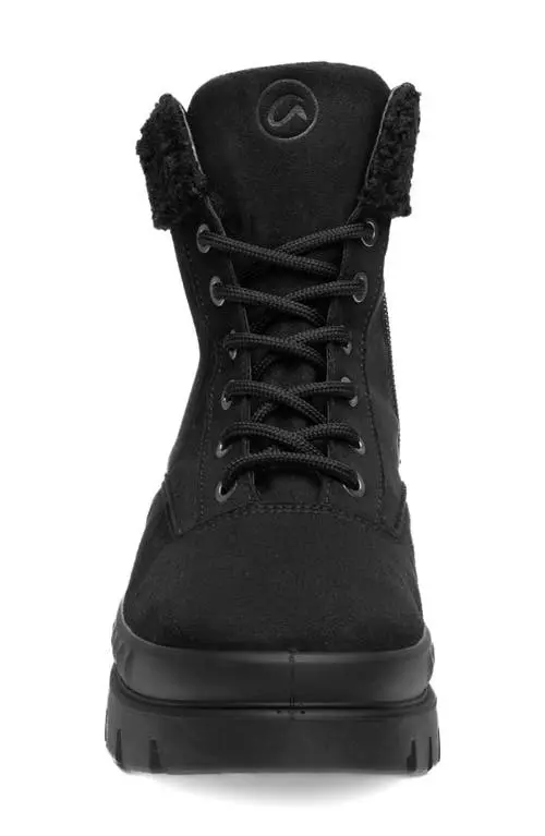 ARA Mist Bootie With Faux Shearling Collar And Lug Sole
