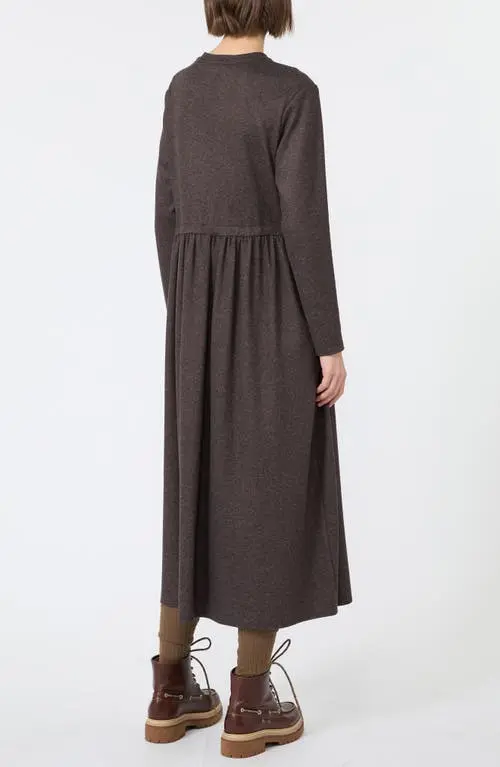 Max Mara Vettura Long Sleeve Midi Dress