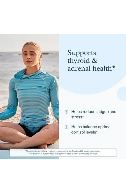 YOUTHEORY Thyroid Adrenal Support Wellness Capsules 60 Capsules