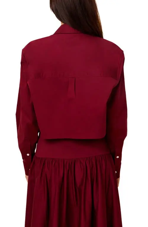 Solid & Striped Avril Cropped Shirt