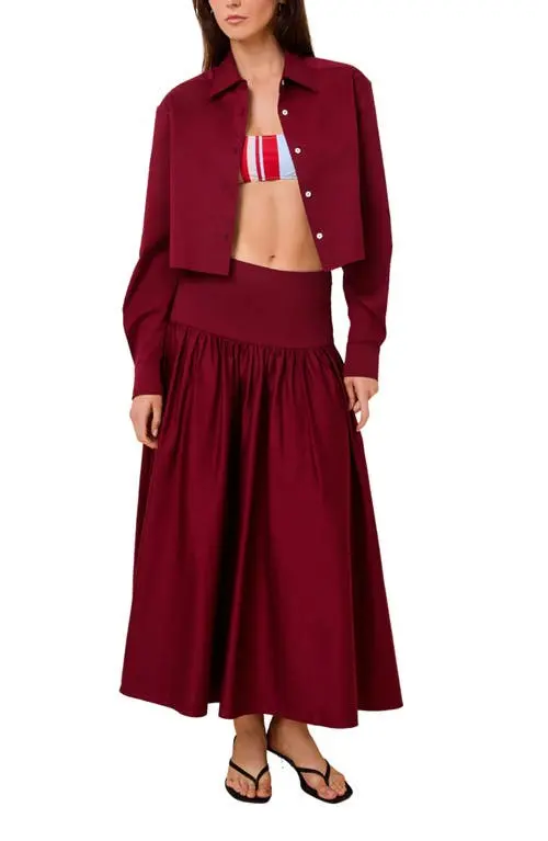 Solid & Striped Avril Cropped Shirt