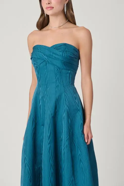 Shoshanna Midnight Moire Watson Dress
