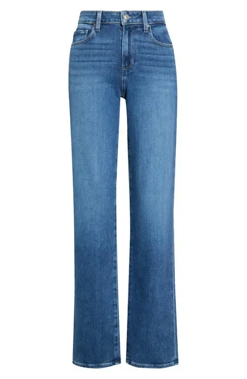 Paige Mason Mid Rise Ankle Straight Leg Jeans