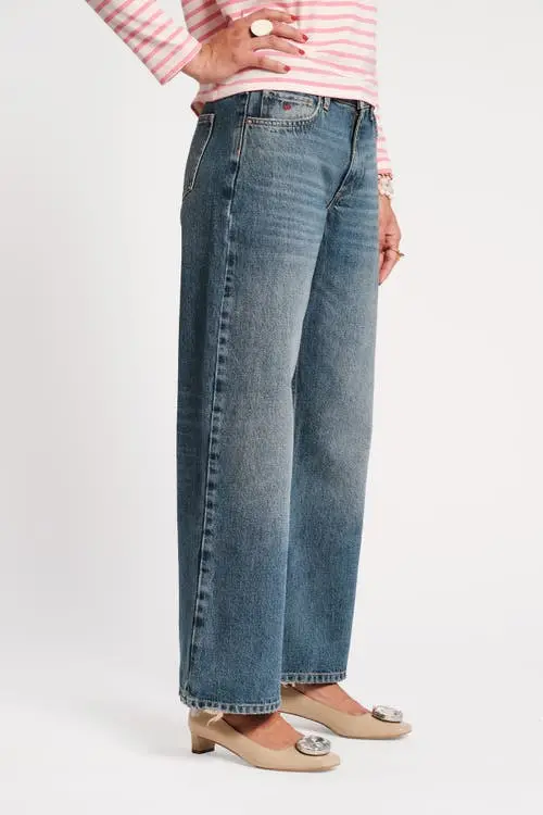 FRANCES VALENTINE Jessie Medium Rise Baggy Fit Jeans