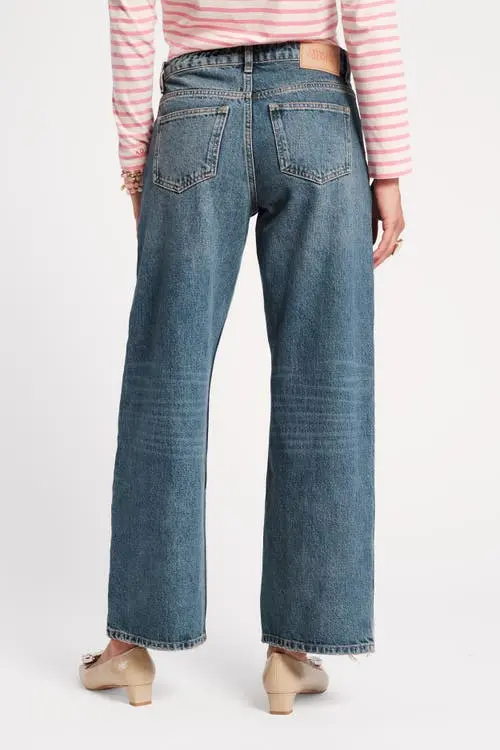 FRANCES VALENTINE Jessie Medium Rise Baggy Fit Jeans