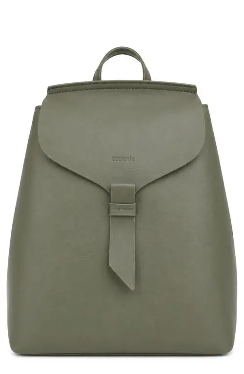Écotorie Cotérie Clementine Leather Backpack - Dark Moss