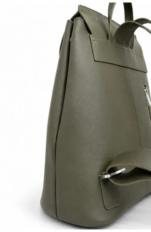 Écotorie Cotérie Clementine Leather Backpack - Dark Moss