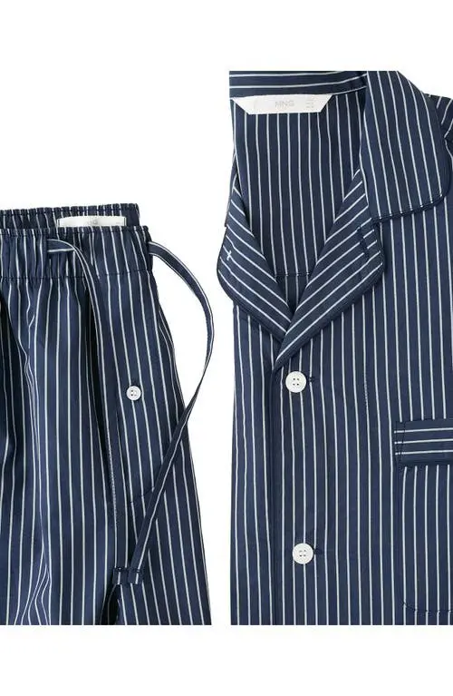 Mango Stripe Cotton Pajamas